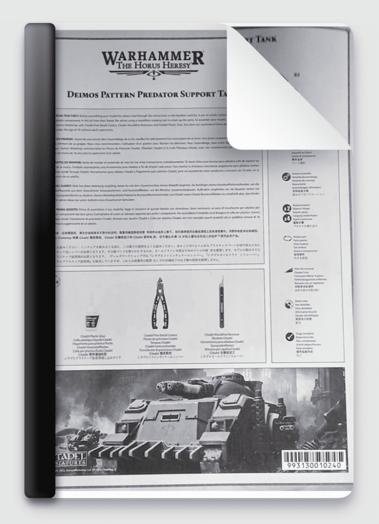 Deimos Pattern Predator Support Tank Instructions Free Download - Build ...