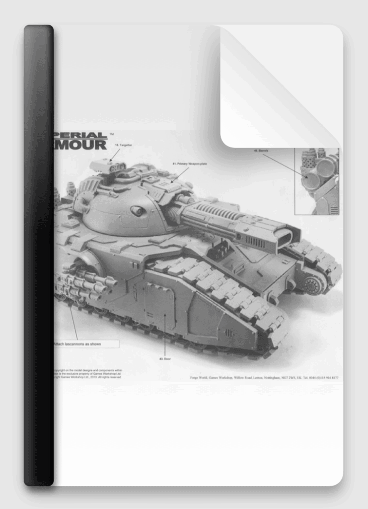 Legion Glaive Instructions Free Download - Build Instructions