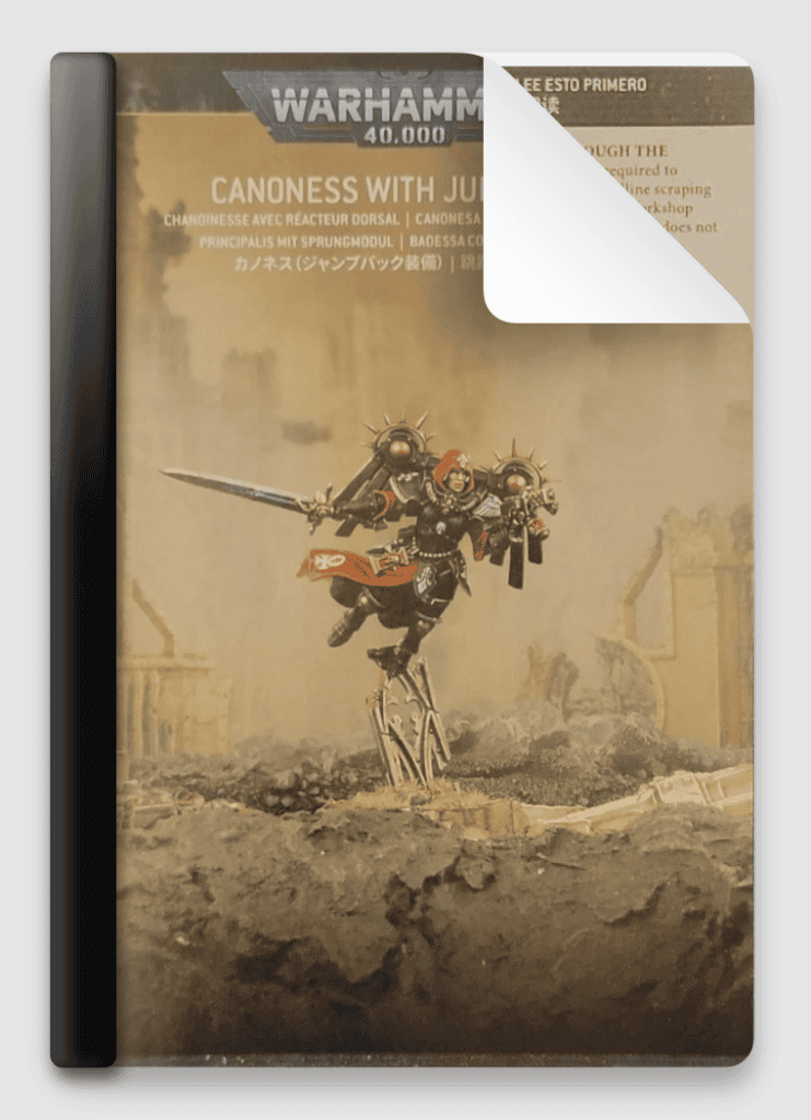 Canoness with Jump Pack Instructions Free Download - Build Instructions