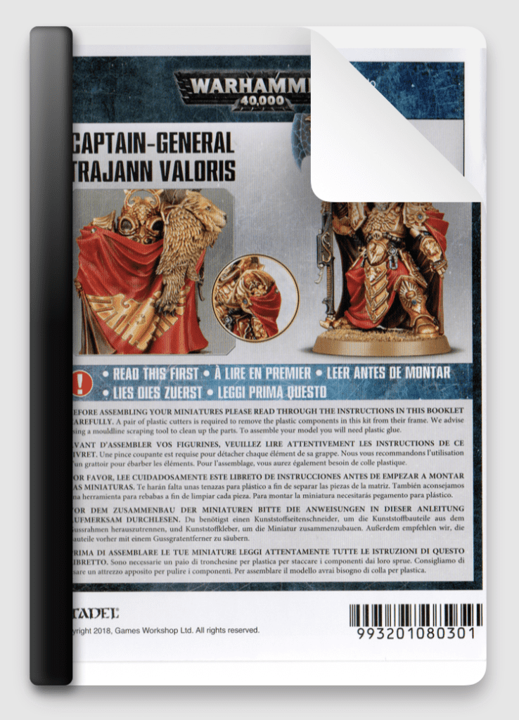 Captain-General Trajann Valoris Instructions Free Download - Build ...