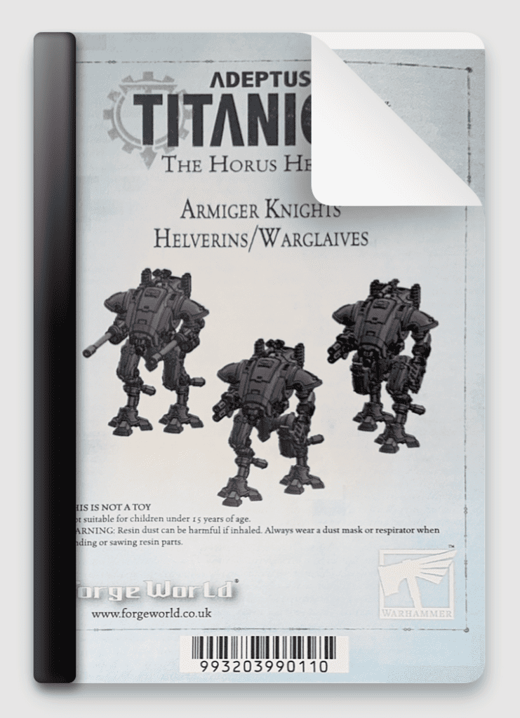 Armiger Knights Helverins and Warglaives Instructions Free Download ...