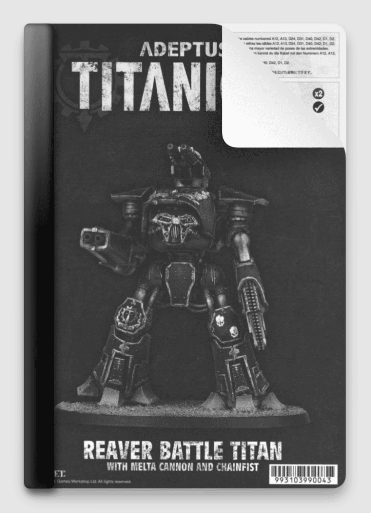 Adeptus Titanicus Reaver Battle Titan with Melta Cannon and Chainfist ...