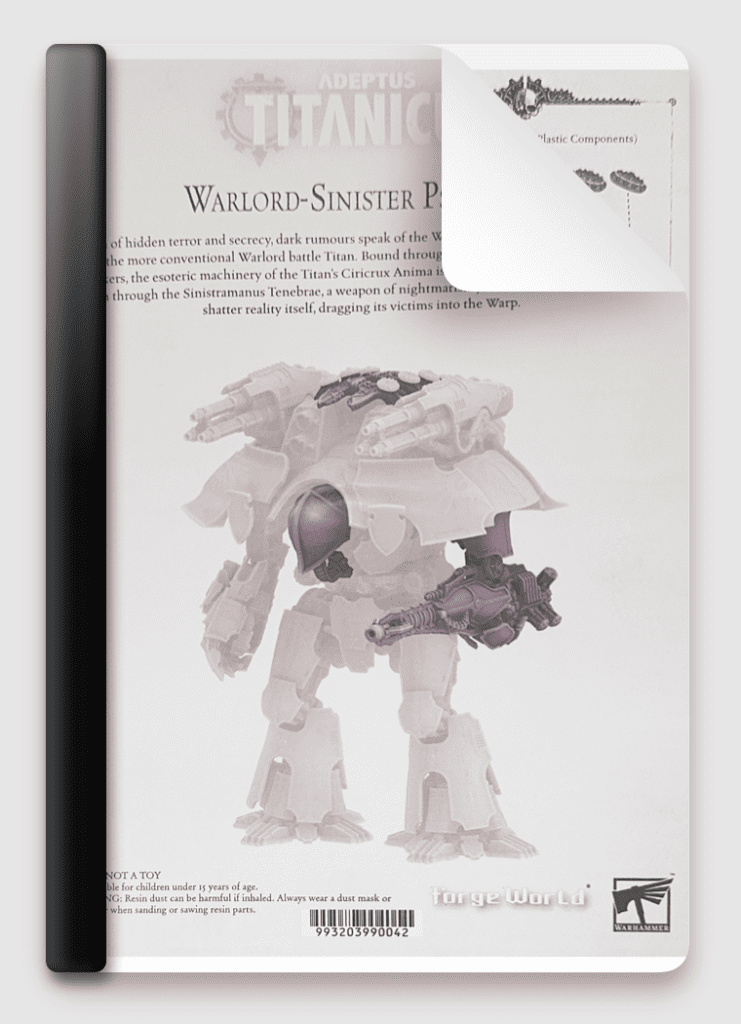 Warlord-Sinister Psi-Titan Instructions Free Download - Build Instructions