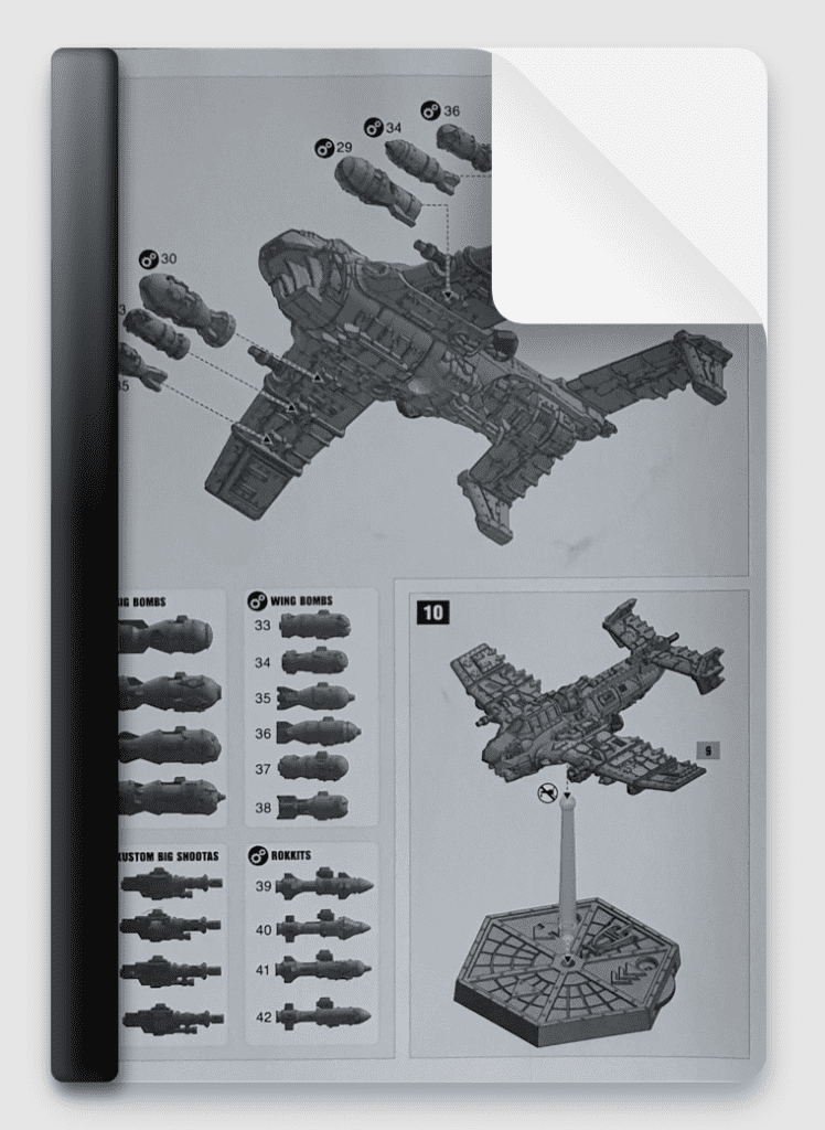 Ork Air Waaagh Fighta Bommerz Instructions Free Download - Build ...