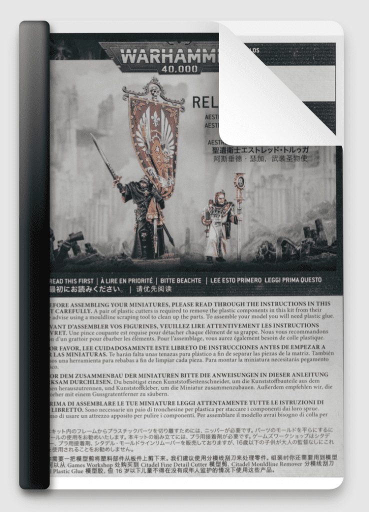 Aestred Thurga, Reliquant at Arms Instructions Free Download - Build ...