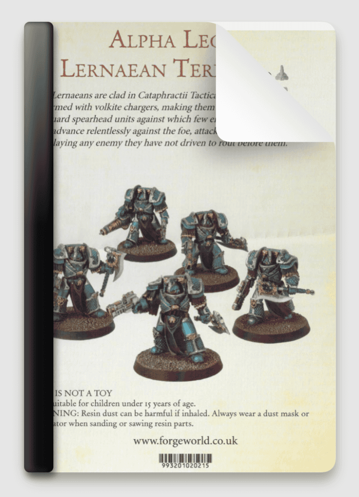 Alpha Legion Lernaean Terminators Instructions Free Download - Build ...