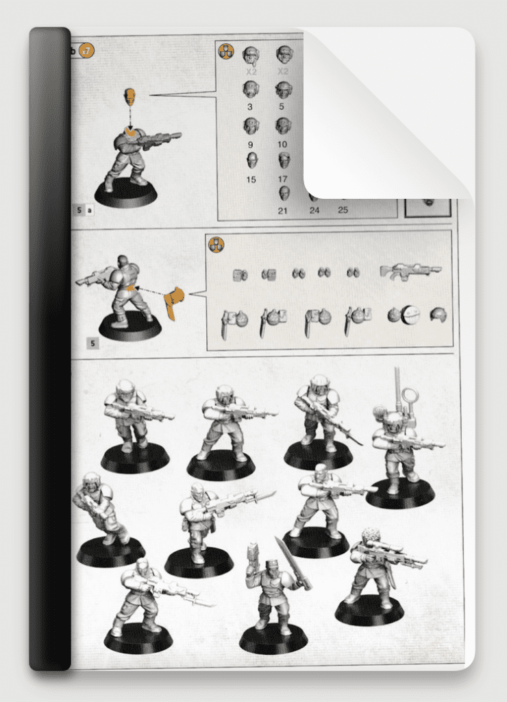 Cadian Shock Troops Instructions Free Download - Build Instructions