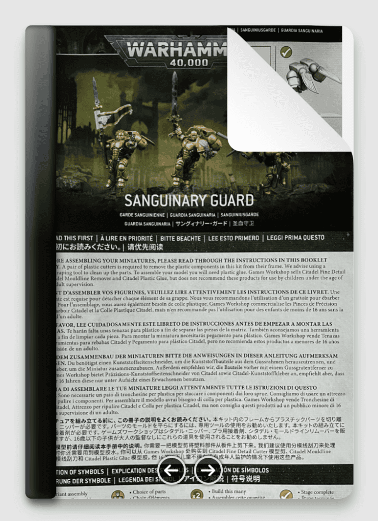 Sanguinary Guard, New 2024 Instructions Free Download - Build Instructions