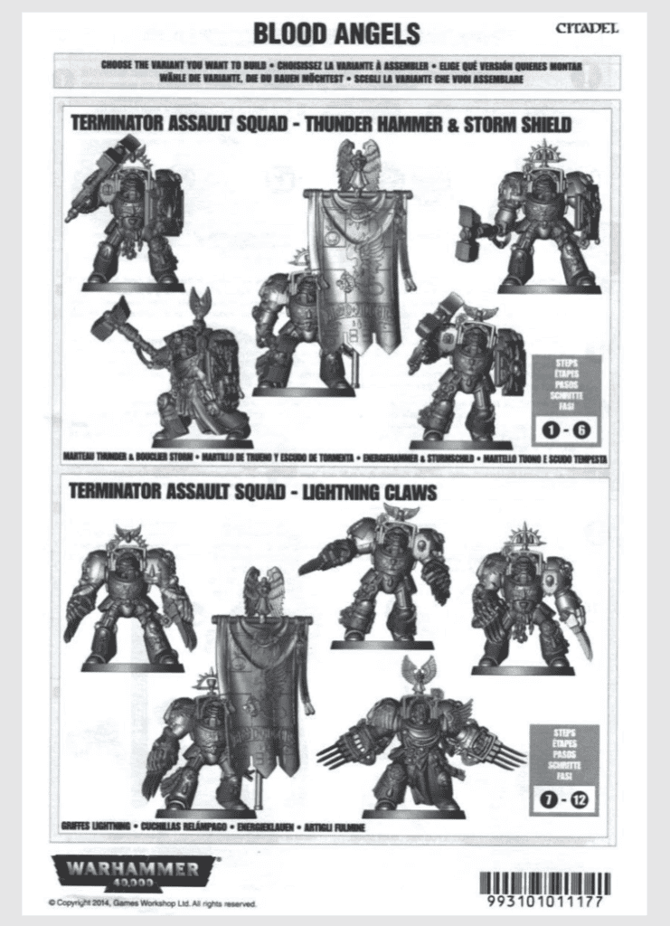 Blood Angels Terminator Assault Squad Instructions Free Download ...