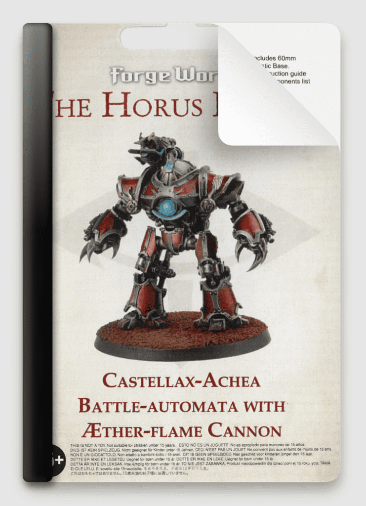 Castellax-Achea Battle-automata with Aether-flame Cannon Instructions ...