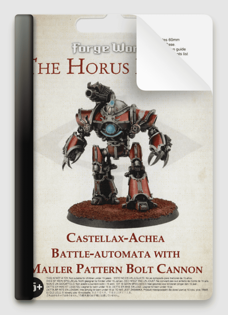 Castellax-Achea Battle-automata with Mauler Pattern Bolt Cannon ...