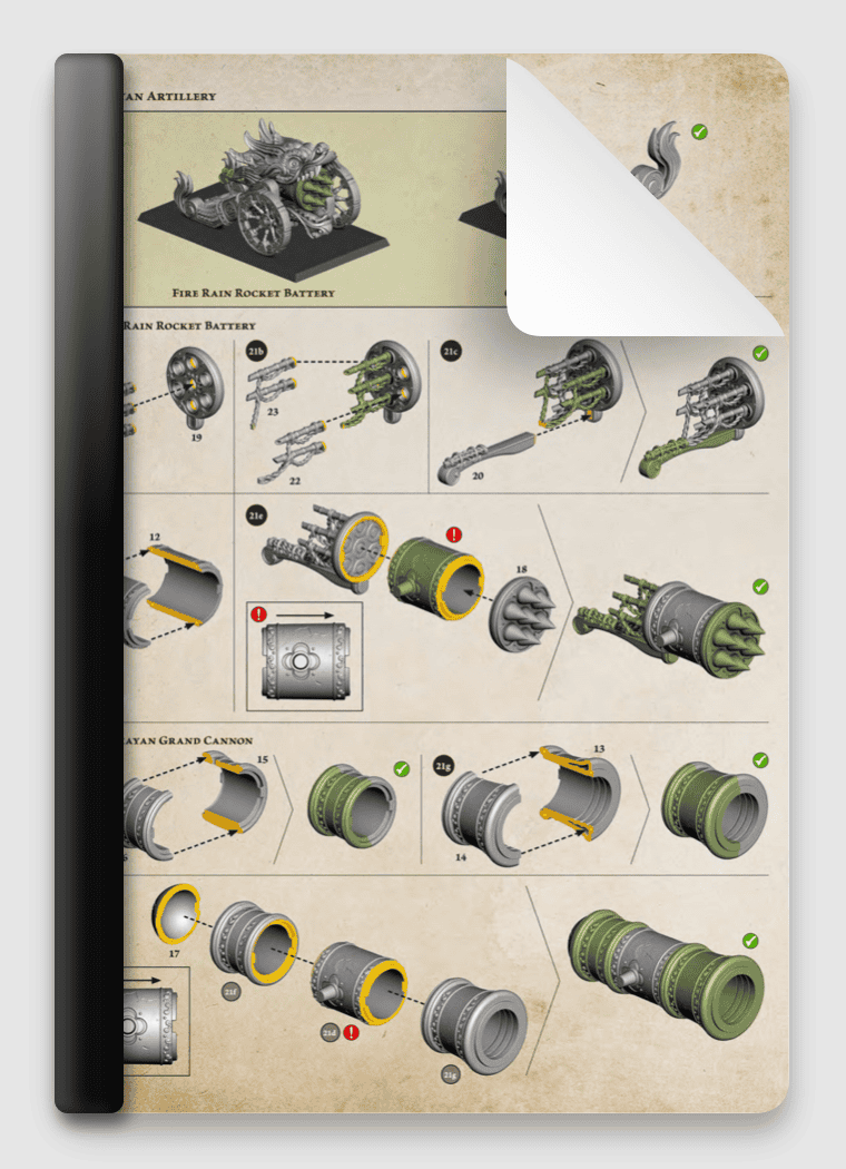 Cathayan Grand Cannons Instructions Free Download - Build Instructions