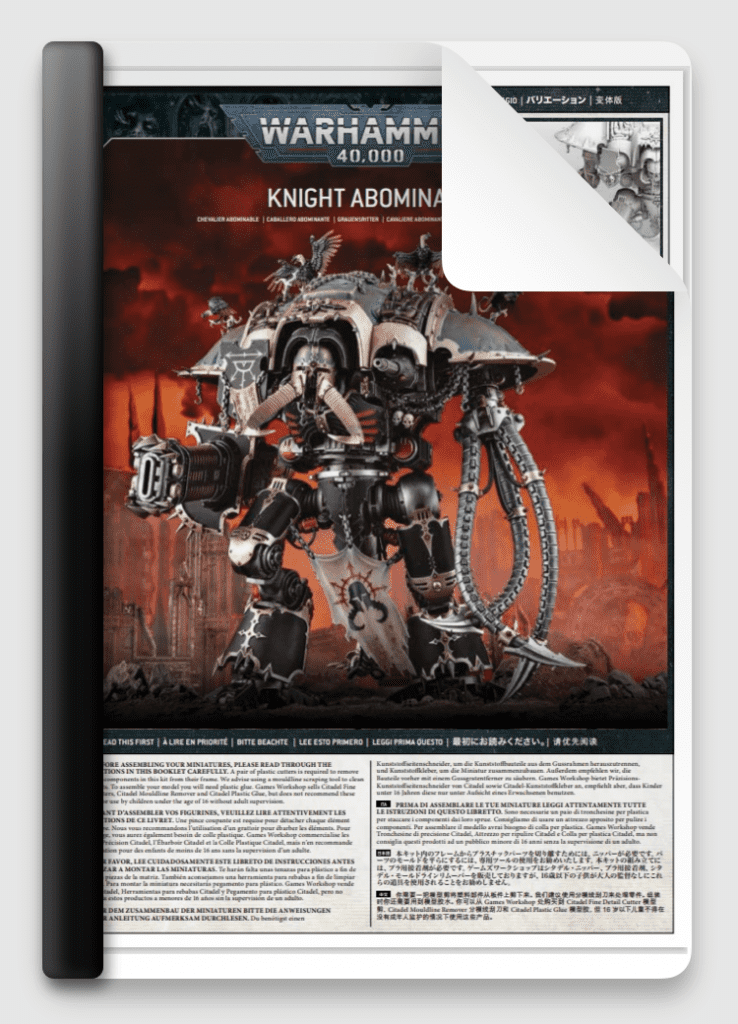 Knight Desecrator Instructions Free Download - Build Instructions