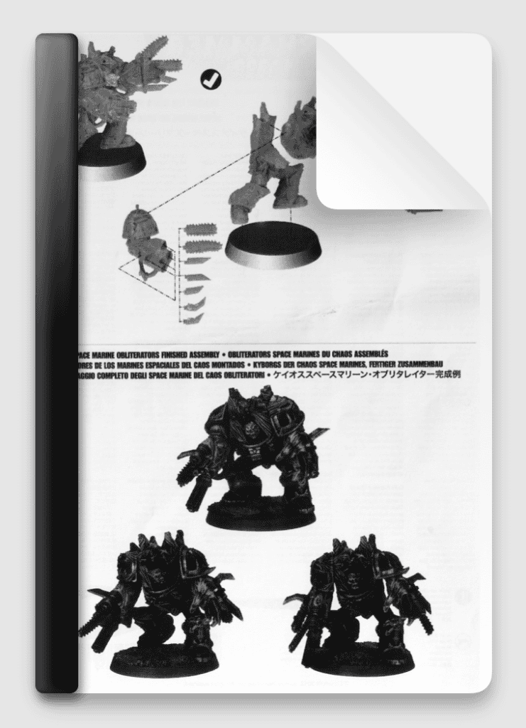Chaos Space Marine Obliterators, Old Models Instructions Free Download ...