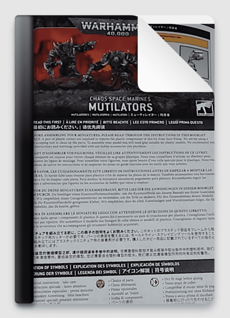 Mutilators Instructions Free Download - Build Instructions