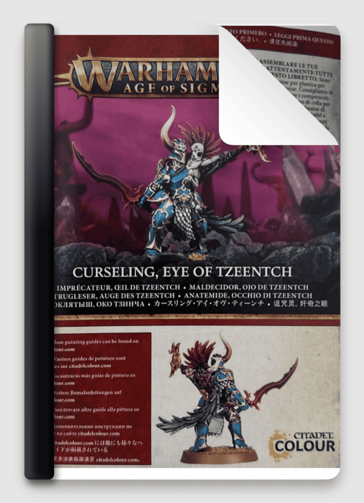 Curseling, Eye of Tzeentch Instructions Free Download - Build Instructions