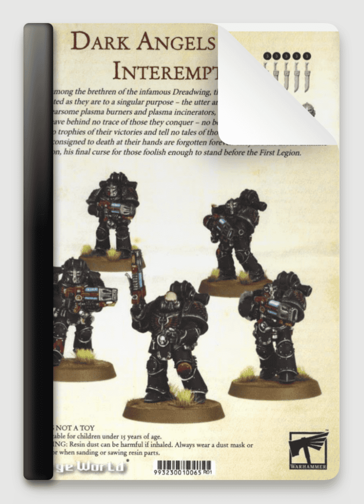 Dark Angels Legion Interemptor Squad Instructions Free Download - Build ...