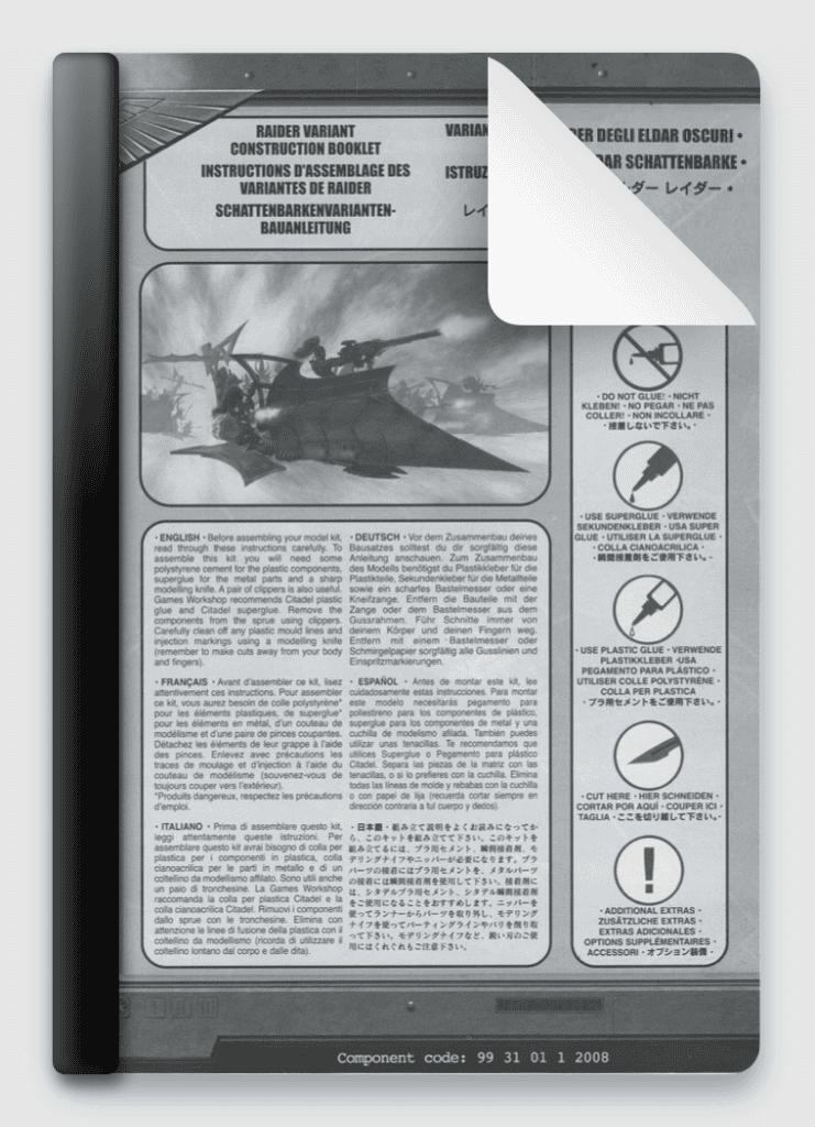 Raider Instructions Free Download - Build Instructions