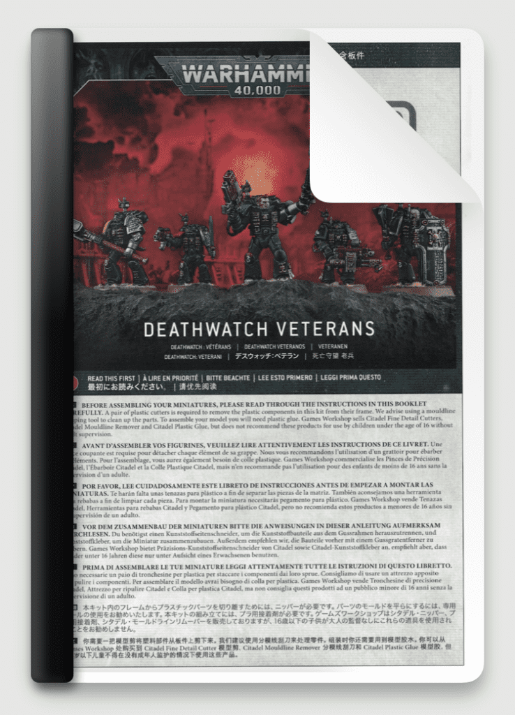 Deathwatch Kill Team Veterans Instructions Free Download - Build ...