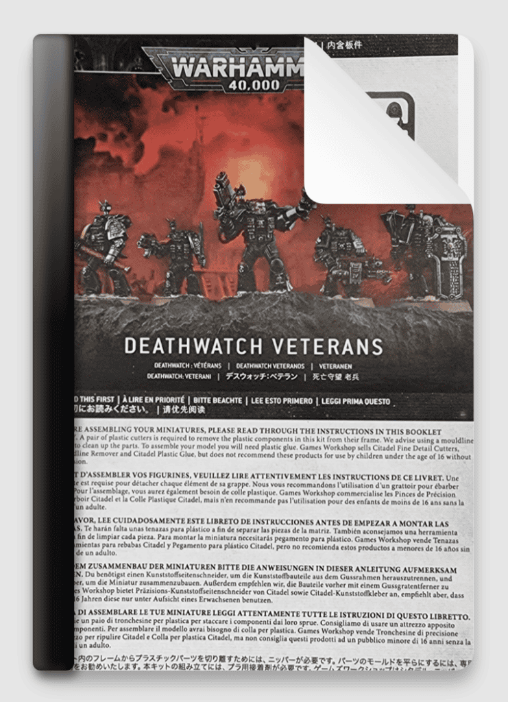 Deathwatch Kill Team Veterans Instructions Free Download - Build ...