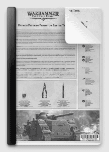 Deimos Pattern Predator Battle Tank Instructions Free Download - Build ...