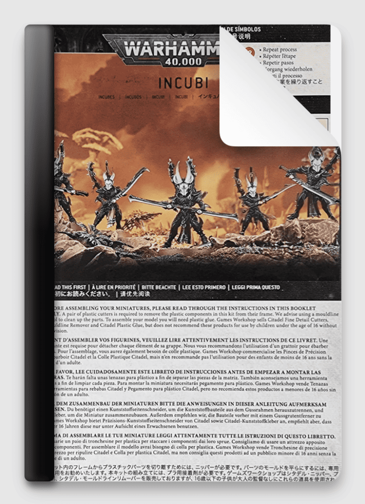 Incubi Instructions Free Download - Build Instructions