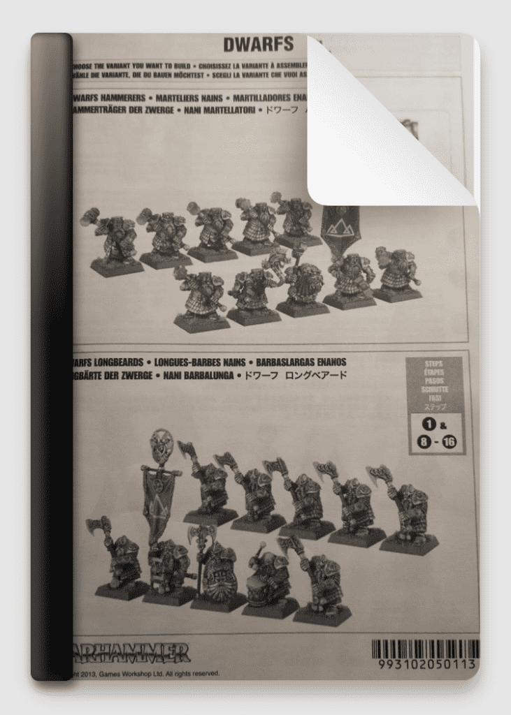 Dwarf Hammerers Instructions Free Download - Build Instructions