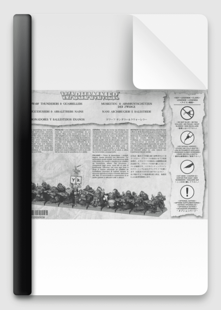 Dwarf Thunderers and Quarrellers Instructions Free Download - Build ...