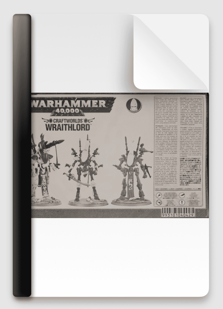 Craftworlds Wraithlord Instructions Free Download - Build Instructions