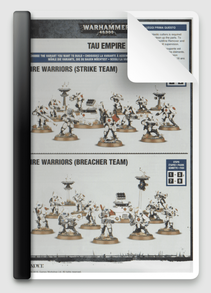 Fire Warriors Breacher Team Instructions Free Download - Build Instructions