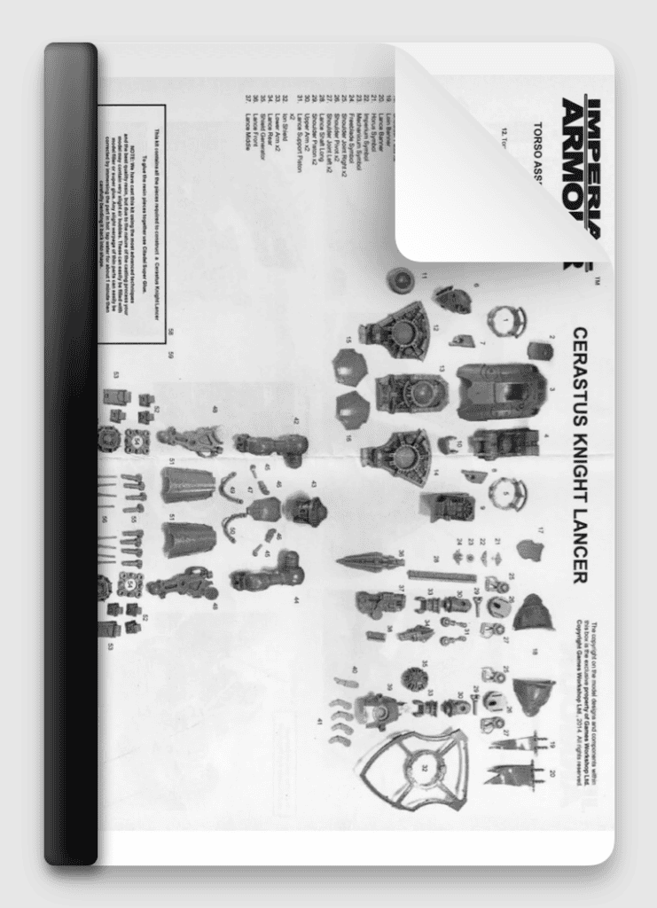 Cerastus Knight-Lancer Instructions Free Download - Build Instructions