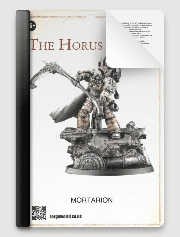 Mortarion, Primarch of the Death Guard Legion Instructions Free ...