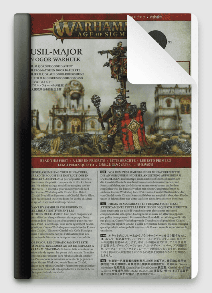 Fusil-Major On Ogor Warhulk Instructions Free Download - Build Instructions