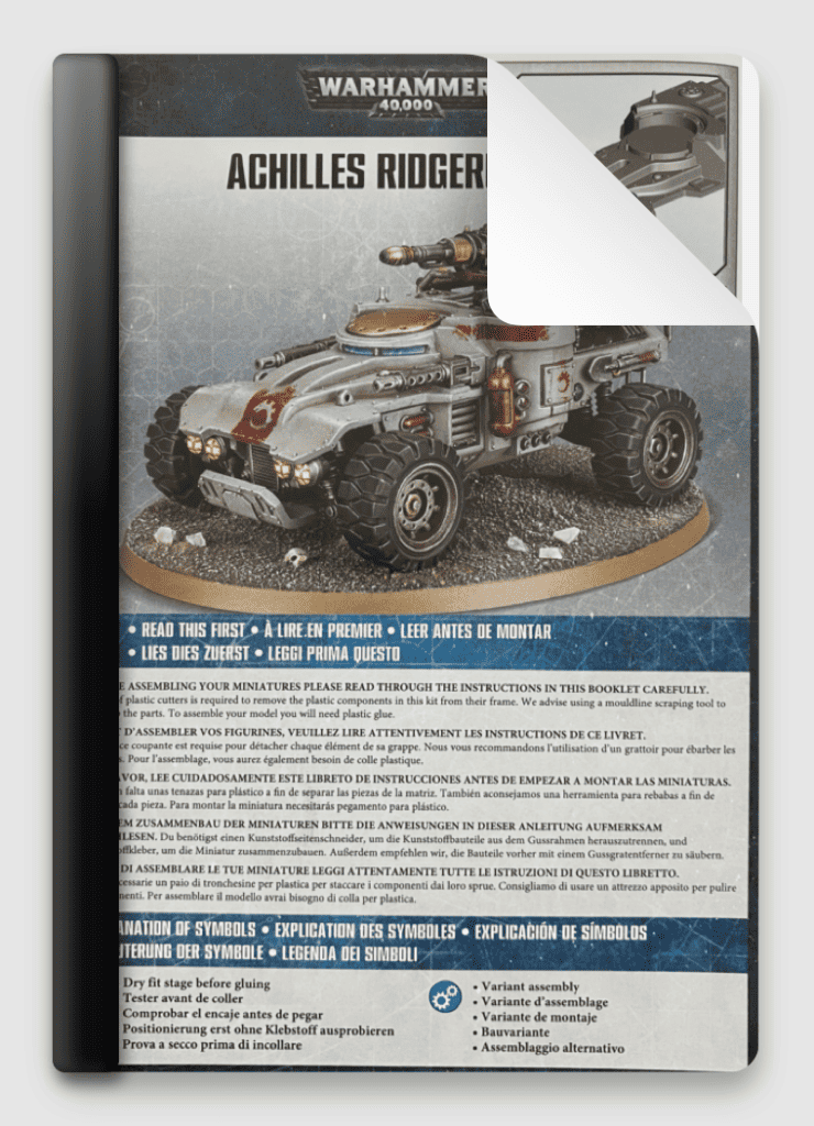 Achilles Ridgerunner Instructions Free Download - Build Instructions