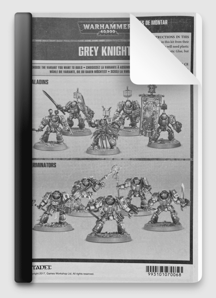 Grey Knights Terminator Squad Instructions Free Download - Build ...