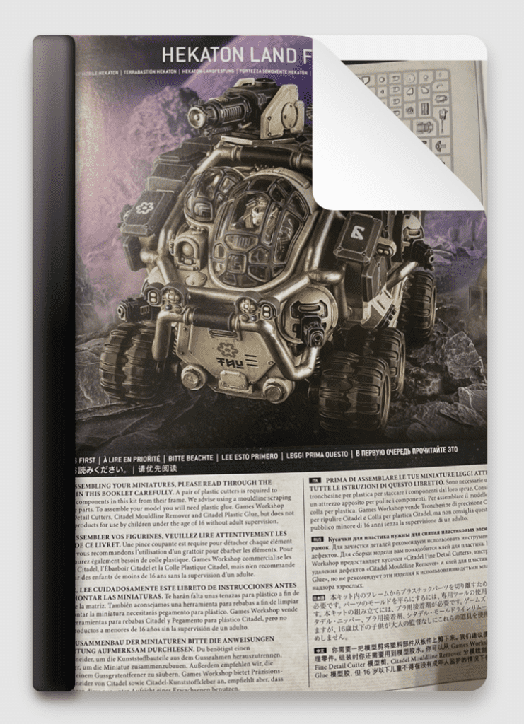 Hekaton Land Fortress Instructions Free Download - Build Instructions