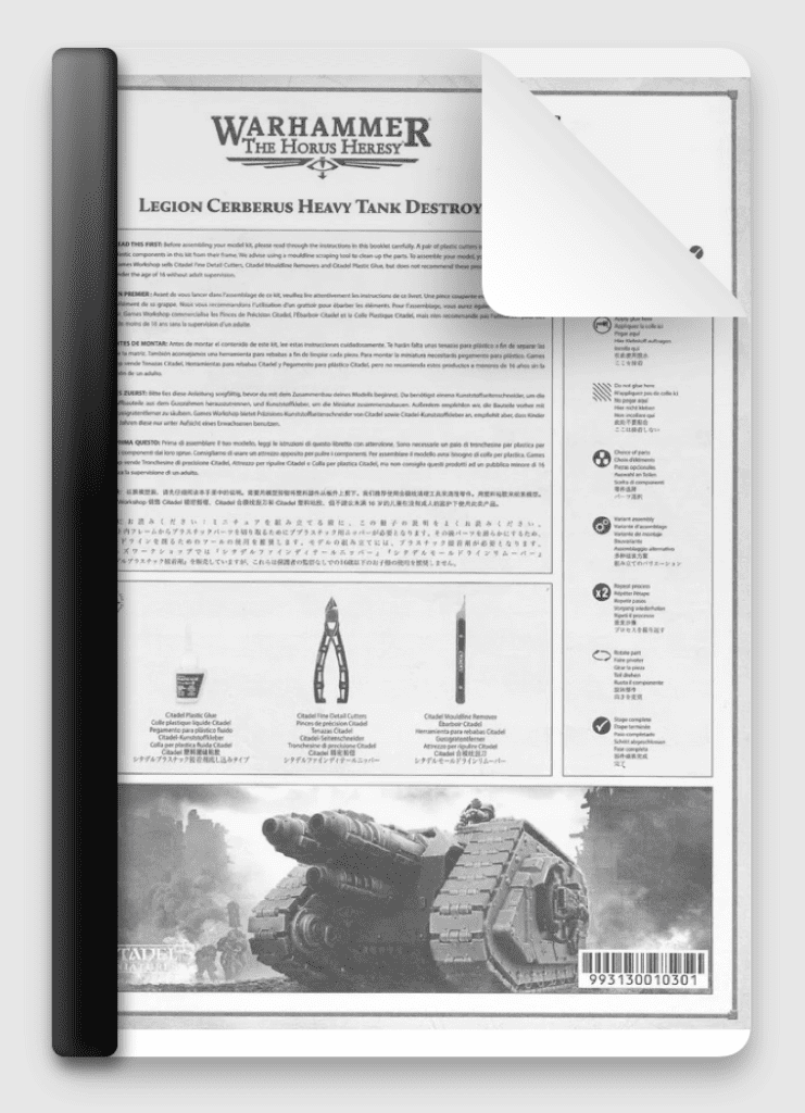 Cerberus Heavy Tank Destroyer (Plastic Kit) Instructions Free Download ...