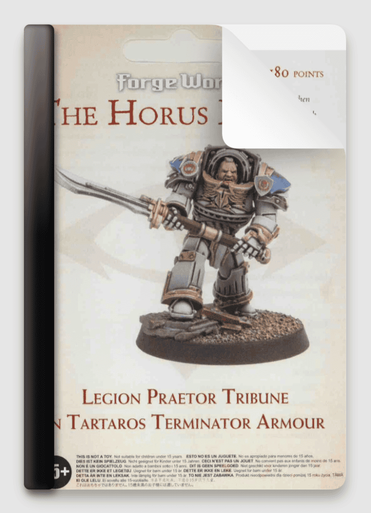 Horus Heresy Legion Praetor Tribune in Tartaros Terminator Armour ...
