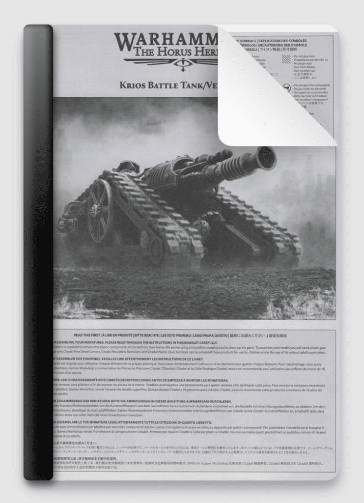 Krios Battle Tank Instructions Free Download - Build Instructions