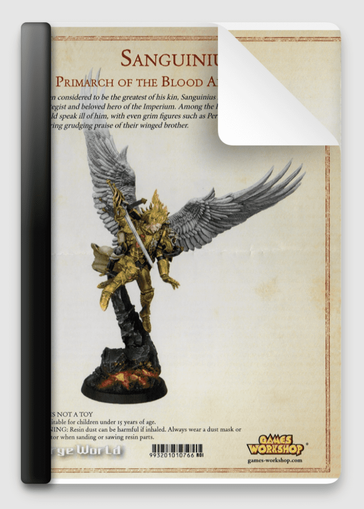 Sanguinius, Primarch of the Blood Angels Legion Instructions Free ...
