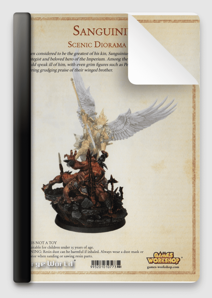 Sanguinius, Primarch of the Blood Angels Legion Instructions Free ...