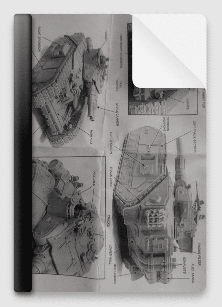 Macharius Heavy Tank Instructions Free Download - Build Instructions