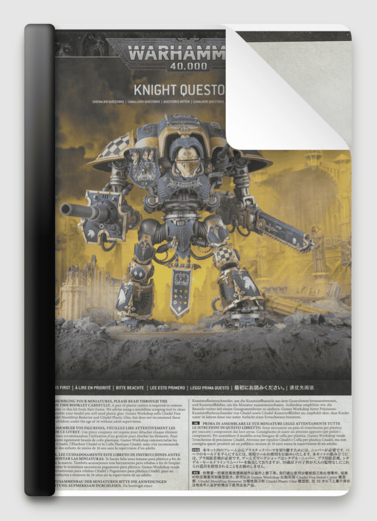 Knight Questoris Instructions Free Download - Build Instructions