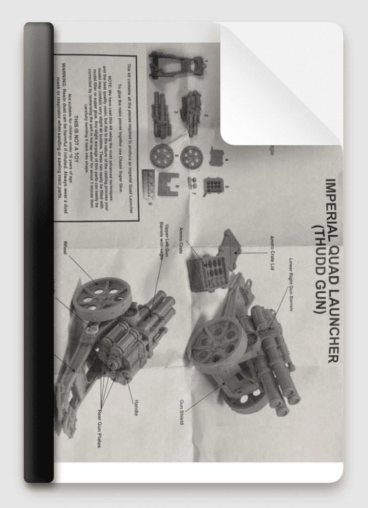 Imperial Quad Launcher 'Thudd Gun' Instructions Free Download - Build ...