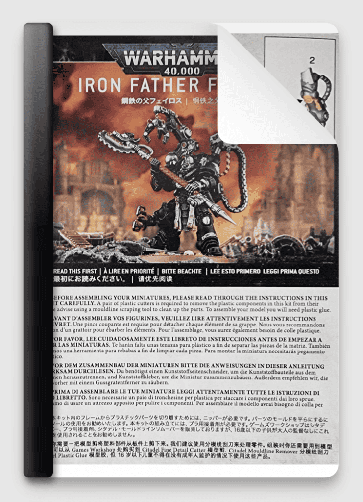 Iron Father Feirros Instructions Free Download - Build Instructions