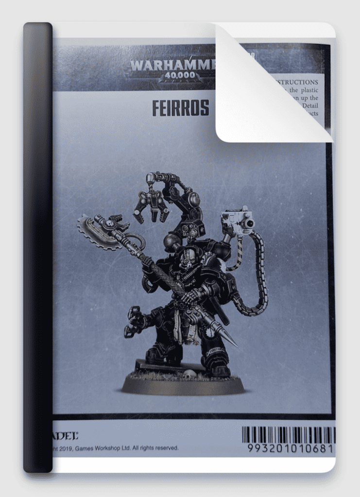 Iron Father Feirros Instructions Free Download - Build Instructions