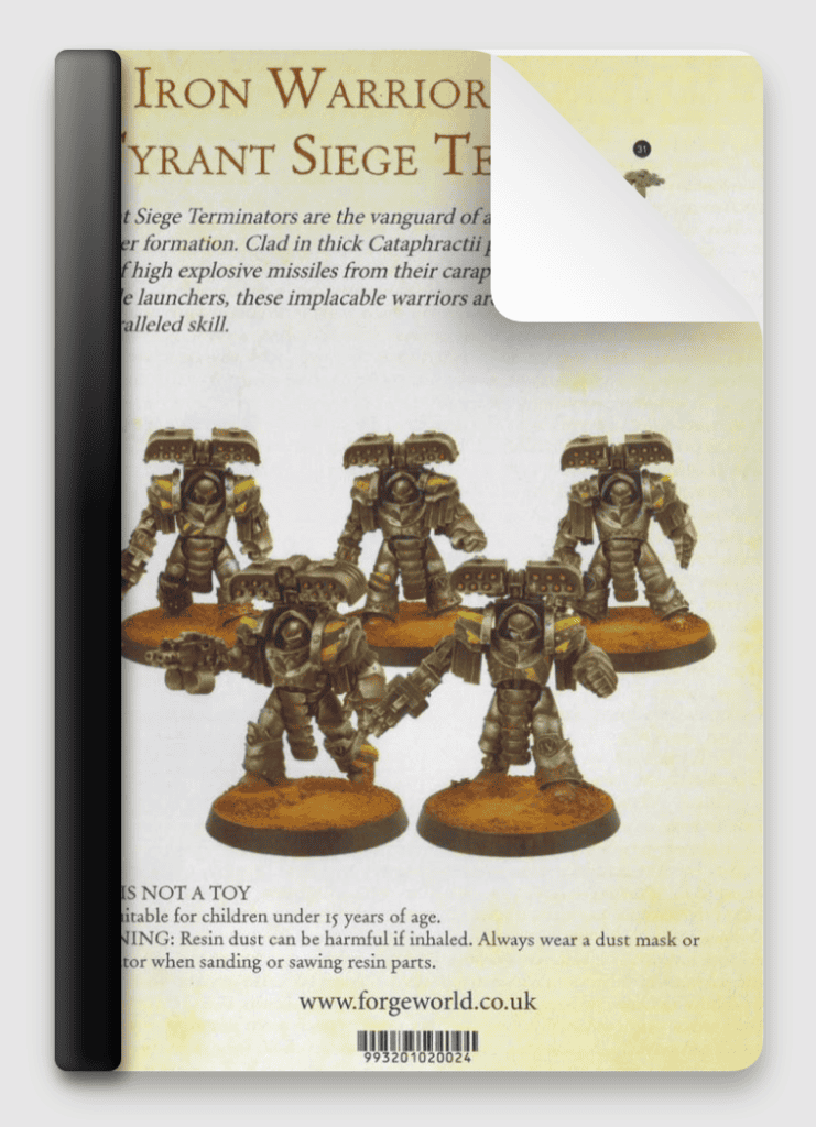 Iron Warriors Legion Tyrant Siege Terminators Instructions Free Download - Build Instructions