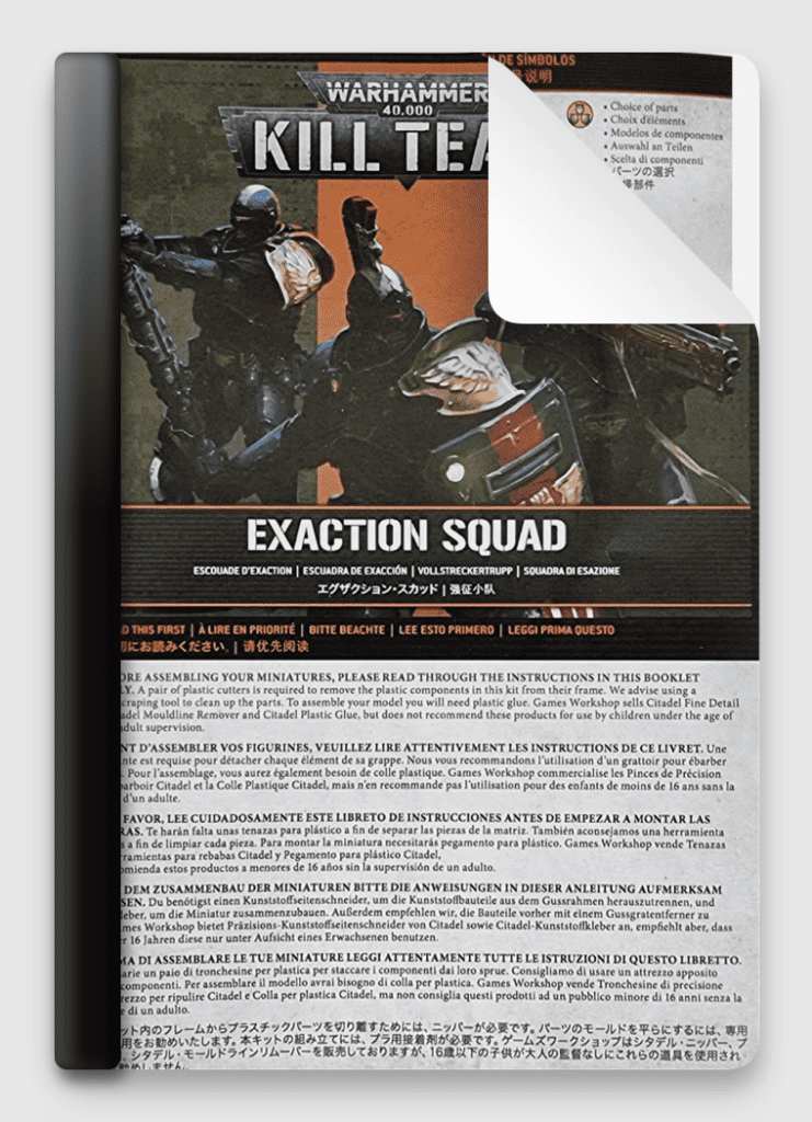 Kill Team Adeptus Arbites Exaction Squad Instructions Free Download ...
