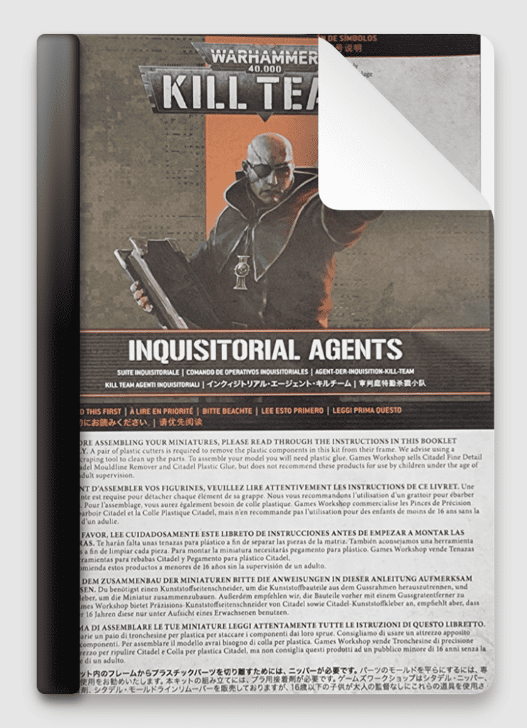 Kill Team Inquisitorial Agents Instructions Free Download - Build Instructions
