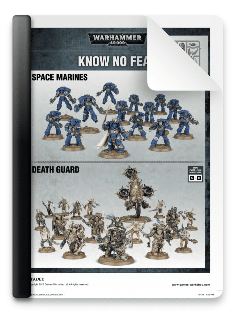 Warhammer 40K Know No Fear Box Set Instructions Free Download - Build ...